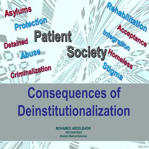 consequences of deinstitutionalization | PPT
