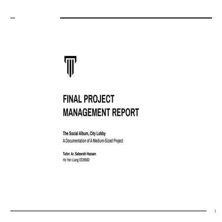 Final Project Management Report | PDF