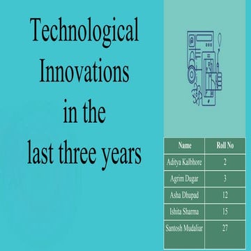 Technological Innovations | PPT