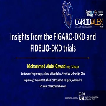 Insights from the FIGARO-DKD and FIDELIO-DKD trials - Dr. Gawad | PDF