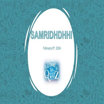 Samriddhi 2023 - 24 | PPTX
