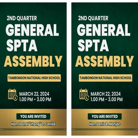 FINAL invitation program for second quarter GPTA | PDF | Education