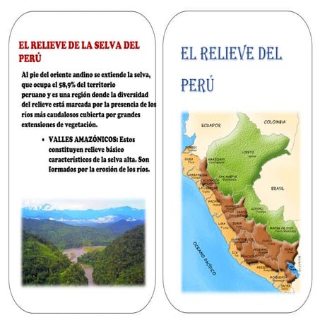 El relieve de la costa sierra y la selva | PDF