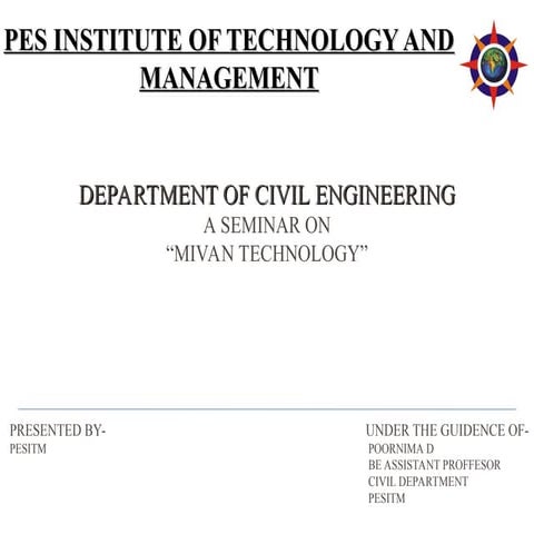 MIVAN TECHNOLOGY SEMINAR REPORTFINAL.ppt