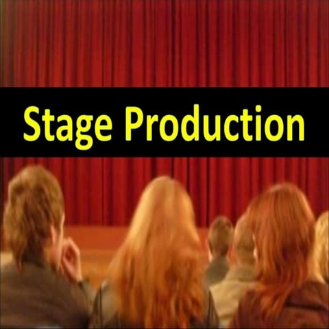 Final-6 Stage Production of Theater Play | PPT