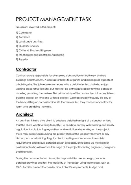 Architecture Professional practice | PPTX