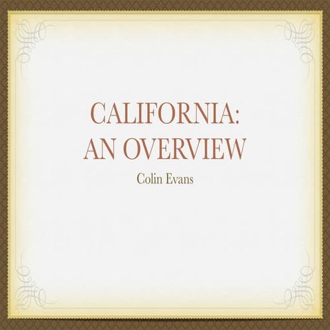Final california an overview | KEY