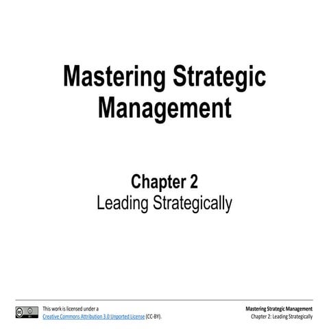Mastering Strategic Management. Leading strategically | PPTX
