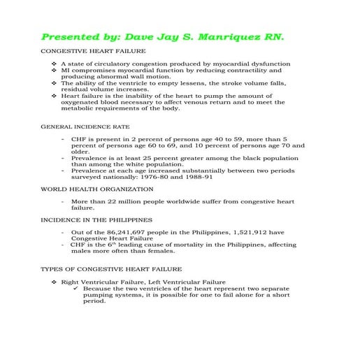 Congestive heart failure | DOC