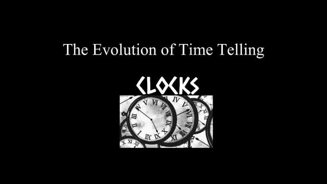 The evolution of_the_clock