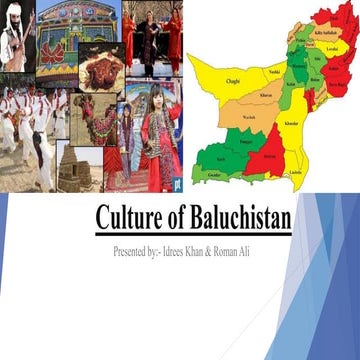 Culture of Baluchistan | PPTX