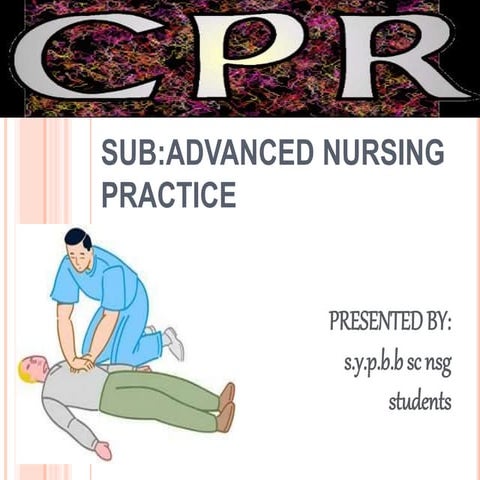 Cardiopulmonary resuscitation | PPTX
