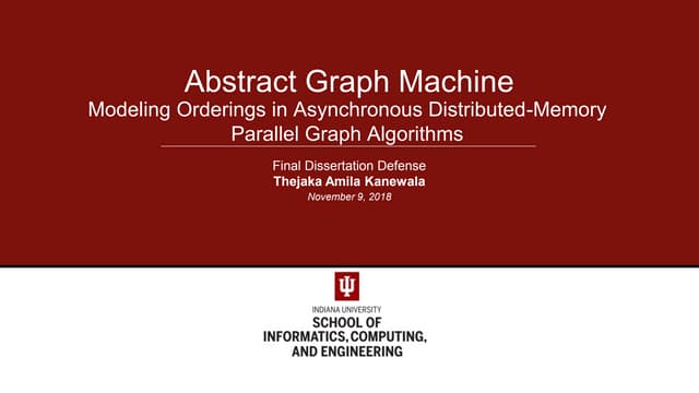 Abstract Graph Machine Modeling Orderings In Asynchronous Distributed