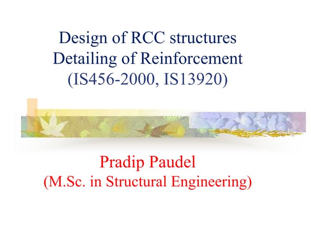Rc corbel example | PDF