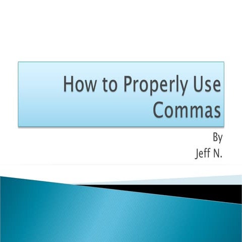 Grammar - Comma Use | PDF