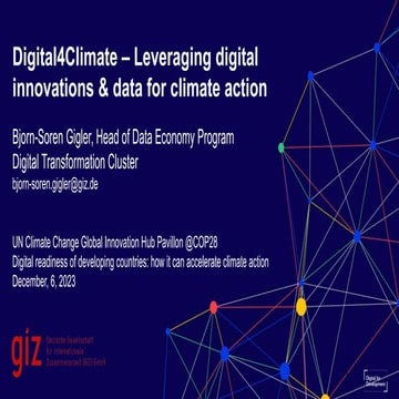 Digital4Climate-Leveraging Digital innovations & data for climate ...