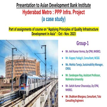 Final - Hyderabad Metro case study on PPP infra Project.pptx