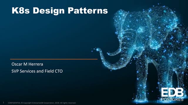 Advanced Database Patterns For Kubernetes Ppt