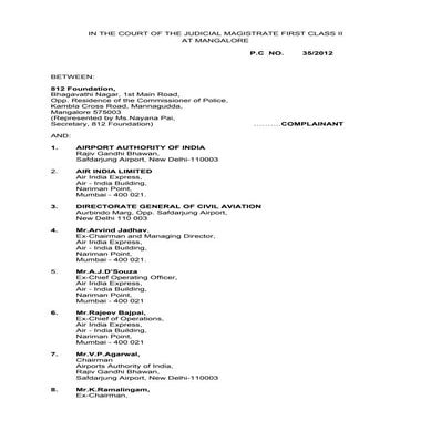 Final mangalore-812-complaint | PDF