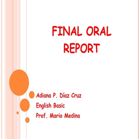 Oral Report English 3102 | PPT