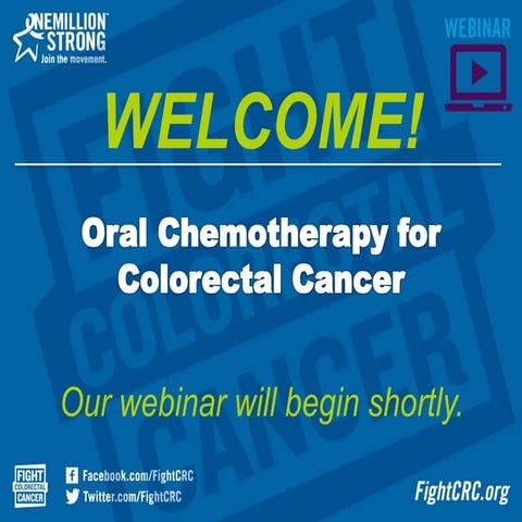 Chemo In a Bottle: Oral Chemotherapy for Colorectal Cancer | PPTX