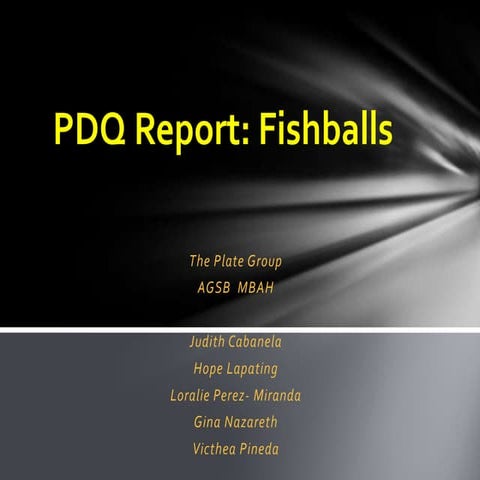 Final.pdq report | PPT