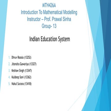 Final presentation | MTH426A IITK | PPT