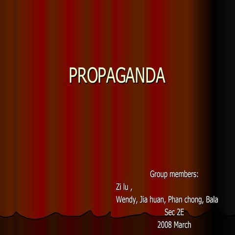 Final Propaganda | PPT