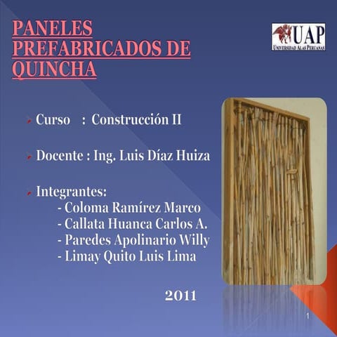 PANELES PREFABRICADOS DE QUINCHA FINAL..PPT