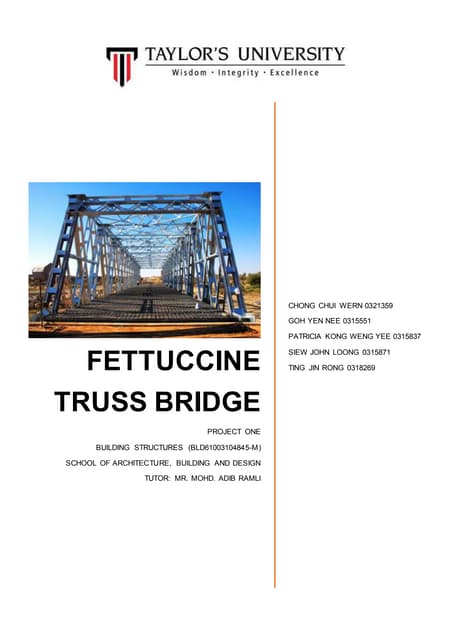 ICI Final Project - A New Bridge Proposal | PDF | Civil Engineering ...