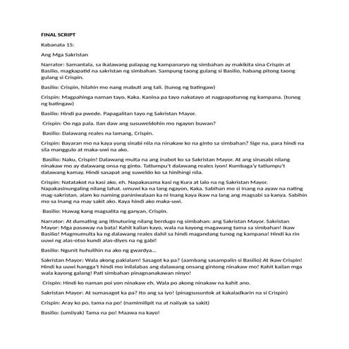 Filipino script (nena at neneng) | DOCX