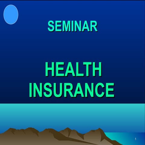 Final seminar-health insurance | PPT | Government Support and Welfare ...