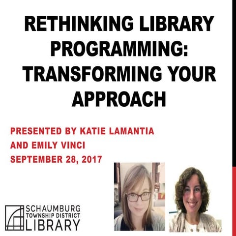 Rethinking Library Programming: Transforming Your Approach (September ...