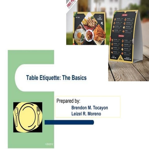 Table Preparation in TLE-Table Etiquette.pptx