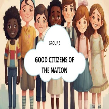 HOW TO BE A GOOD CITIZEN IN OUR COUNTRY. | PPT