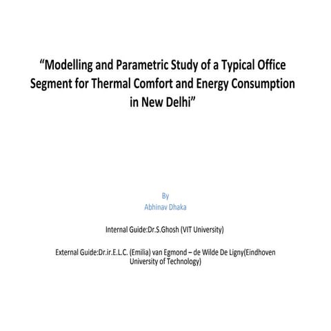 Energy Efficiency in Office Buildings | PPT