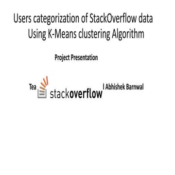 K-Means Algorithm Implementation In python | PPT