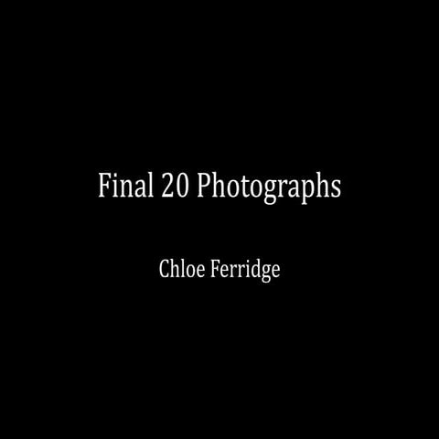 Final 20 Photographs | PPTX