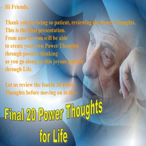 final thought | PPT