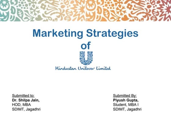 HUL PRODUCT MIX | PDF