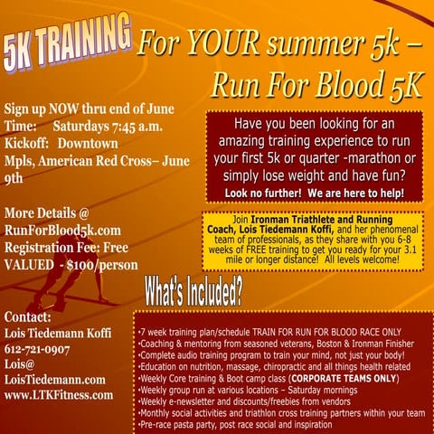 Summer 5k training flyer | PPT