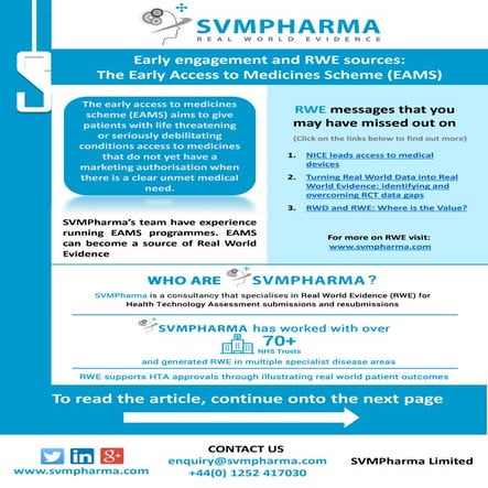 SVMPharma RWE - Early engagement and RWE sources: The Early Access to ...