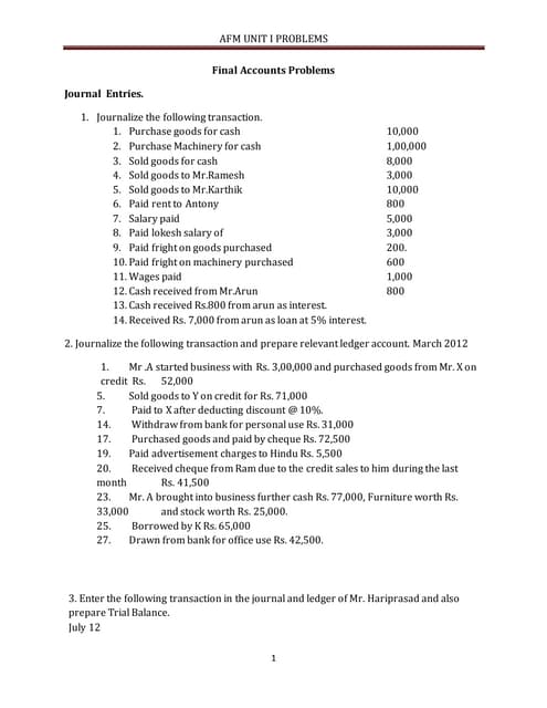 Tally 9-voucher-entry-questions | PDF