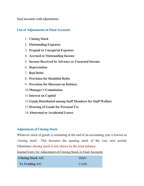 Branch accounting stock and debtors method | PPTX