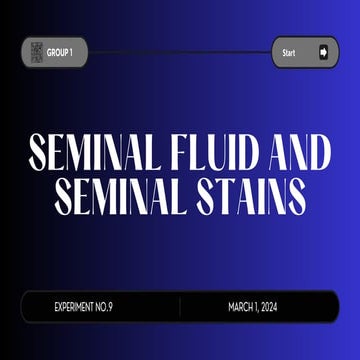Presumptive test for seminal fluid | DOCX