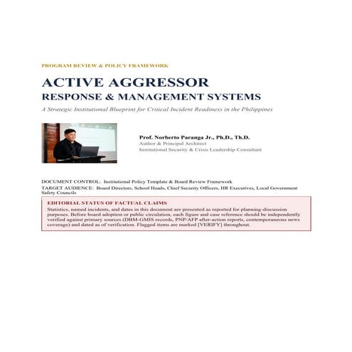 Strategic Blueprint for Active Aggressor Response & Crisis Management ...