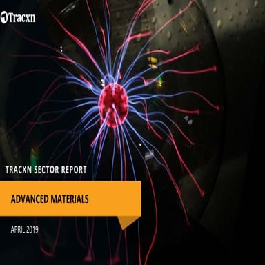 Tracxn - Advanced Materials Startup Landscape" | PDF