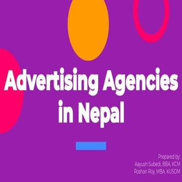 Survey on advertising agencies of Nepal. (Find the top ad agencies in ...