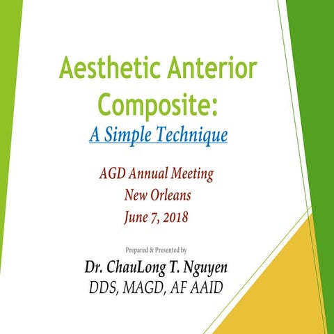 Aesthetic Anterior Composite - A Simple Technique | PDF