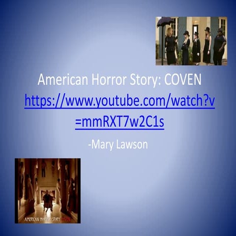American Horror Story textual analysis | PPTX